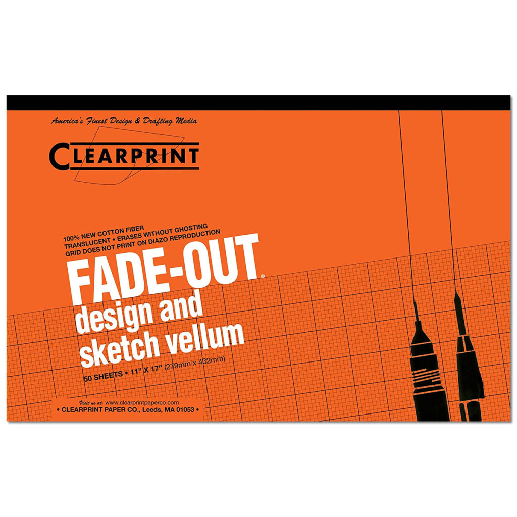 Clearprint 1000HP-8 16lb Vellum Pads 8X8 Grid | The Ink Stone