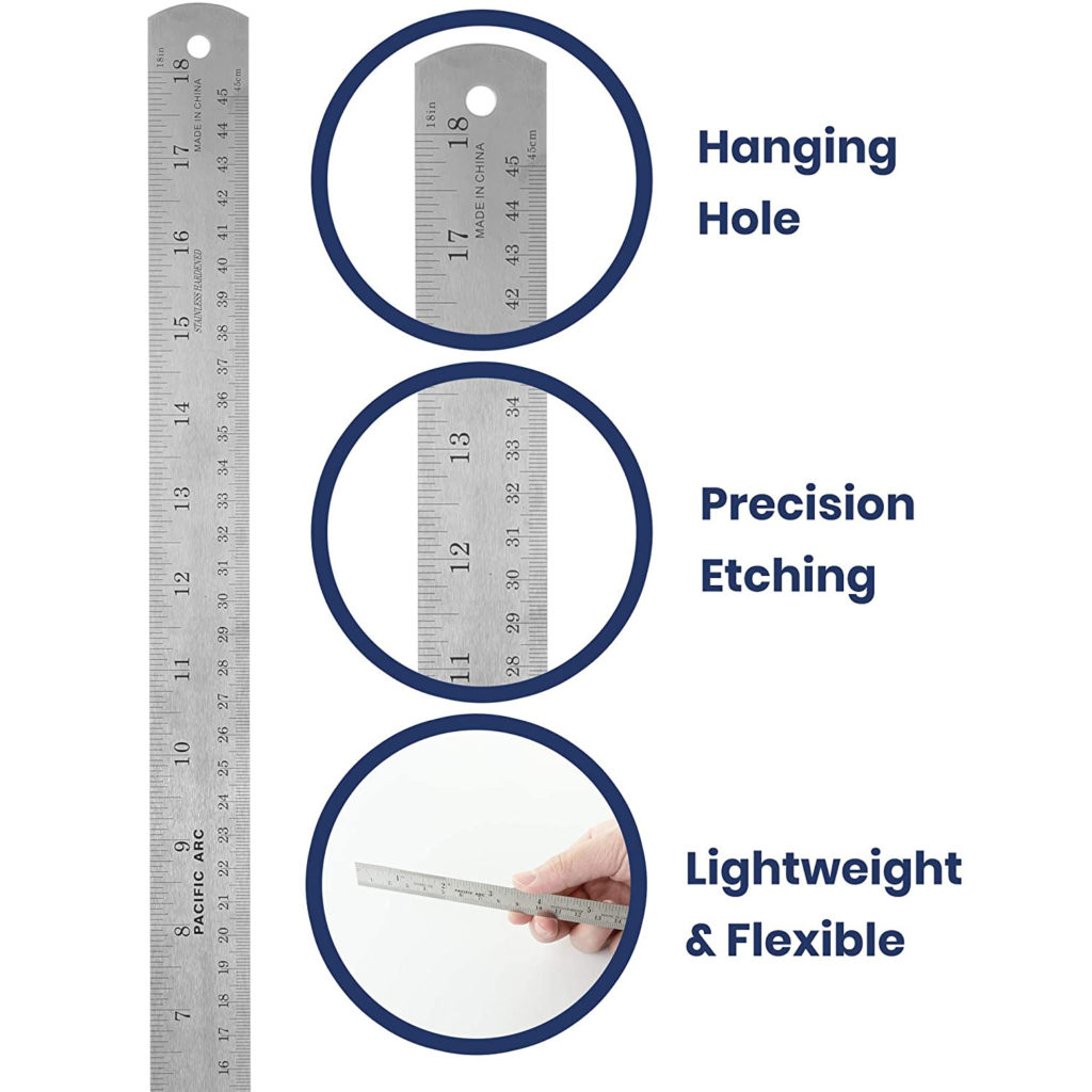 Pacific Arc Stainless Steel Ruler (EEEM) | The Ink Stone