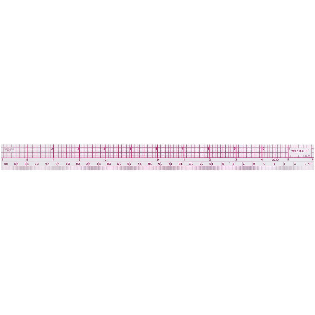 Drafting Templates Westcott Beveled Ruler 6-Inch - 10ths/Metric ...